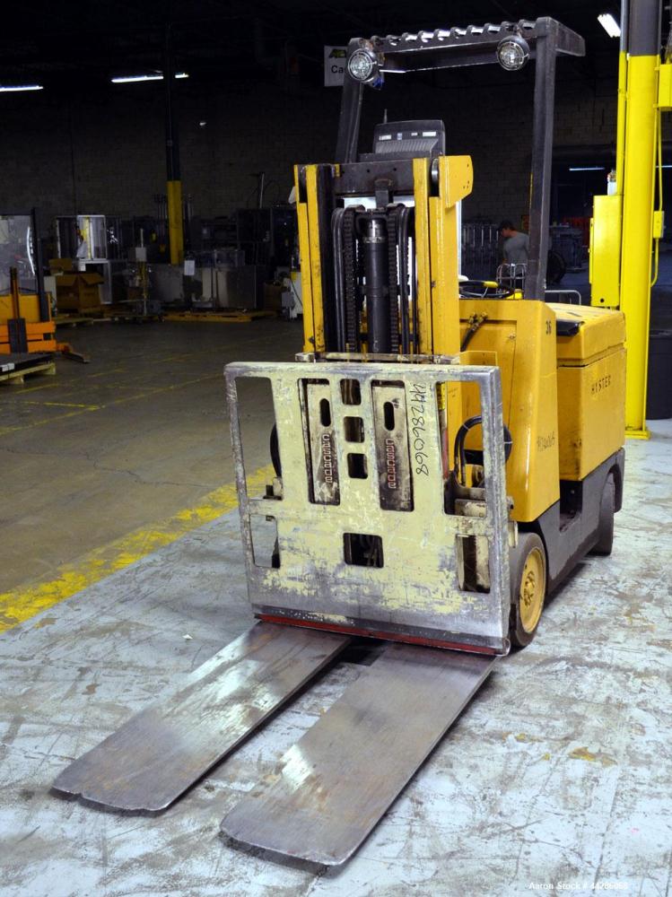 Used Hyster Model E50AC, 4,200 Pound Capacity Electric Stand-Up Style