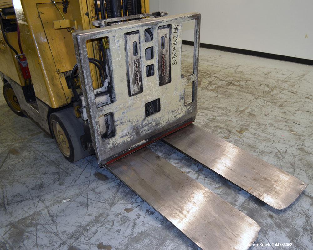 Used Hyster Model E50AC, 4,200 Pound Capacity Electric Stand-Up Style