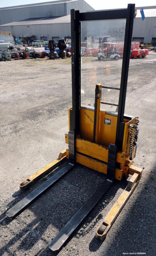 Used Multition MCI Corp Electric Walk Behind Straddle Stacker, 1000 P