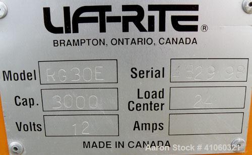 Used Lift-Rite Ergonomic 3000 12 Volt Electric/Manual Portable Scisso