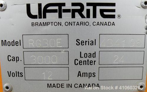 Used Lift-Rite Ergonomic 3000 12 Volt Electric/Manual Portable Scisso