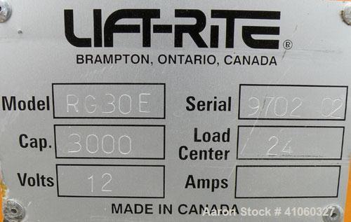 Used- Lift-Rite Ergonomic 3000 12 Volt Electric/M