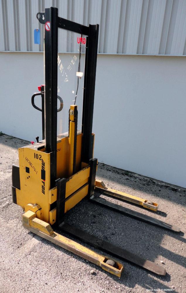 Used Multition MCI Corp Electric Walk Behind Straddle Stacker, 2000 P