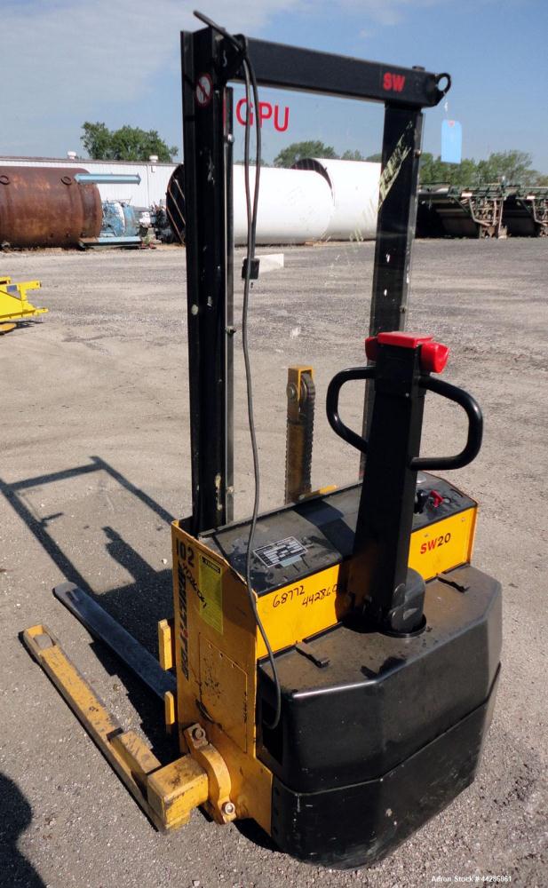 Used Multition MCI Corp Electric Walk Behind Straddle Stacker, 2000 P