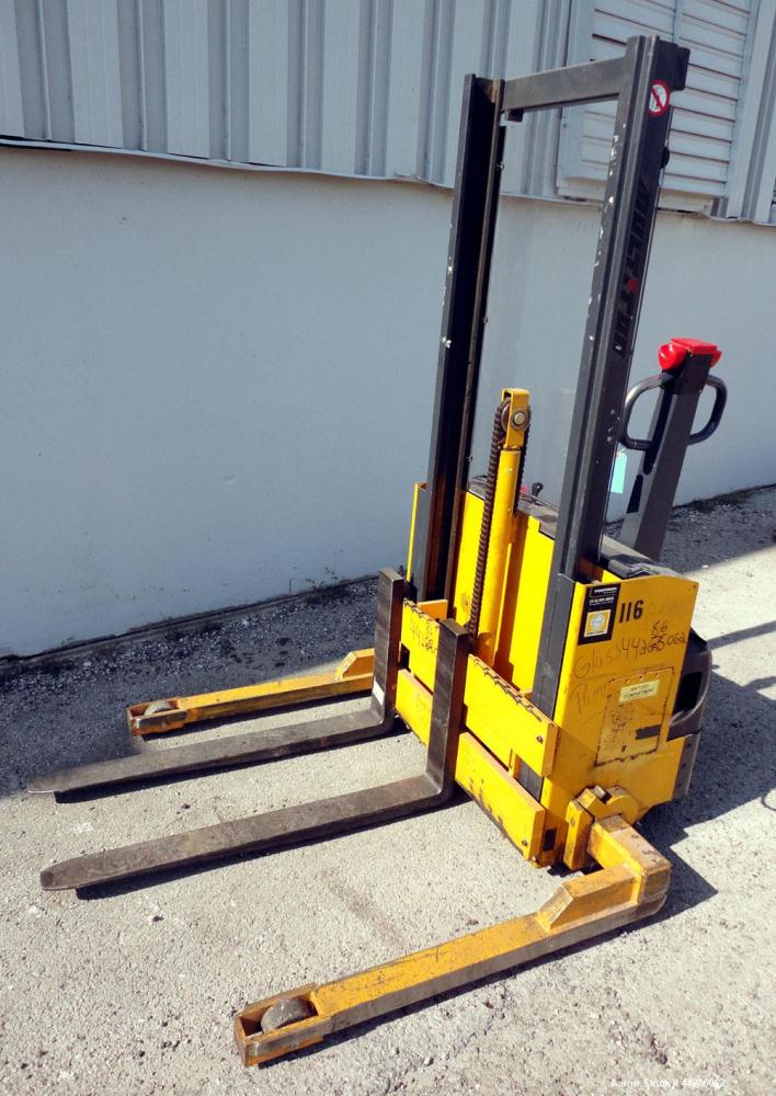 Used Multition MCI Corp Electric Walk Behind Straddle Stacker, 2000 P