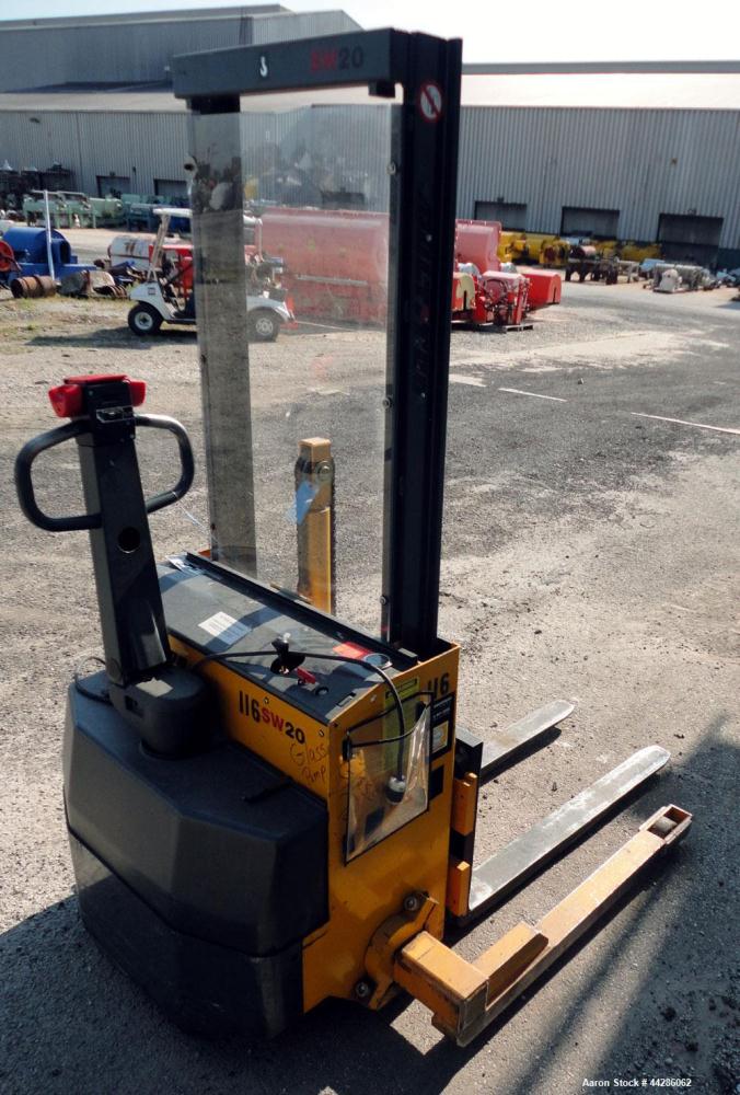 Used Multition MCI Corp Electric Walk Behind Straddle Stacker, 2000 P
