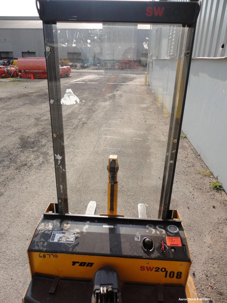 Used Multition MCI Corp Electric Walk Behind Straddle Stacker, 2000 P