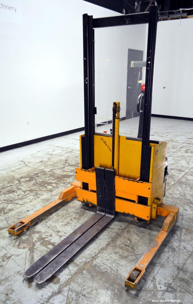 Used Multition MCI Corp Electric Walk Behind Straddle Stacker, 2000 P