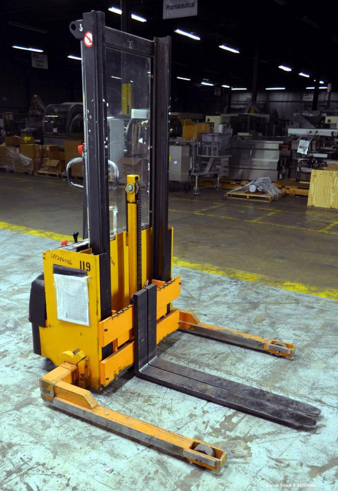 Used Multition MCI Corp Electric Walk Behind Straddle Stacker, 2000 P