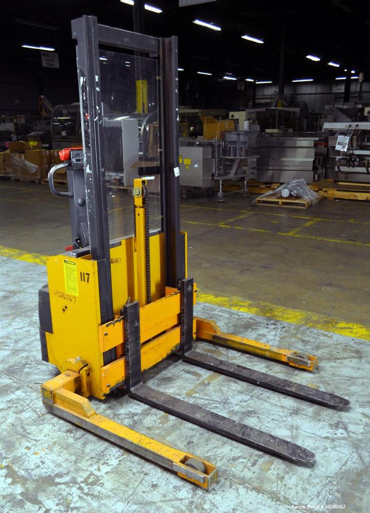 Used Multition MCI Corp Electric Walk Behind Straddle Stacker, 2000 P