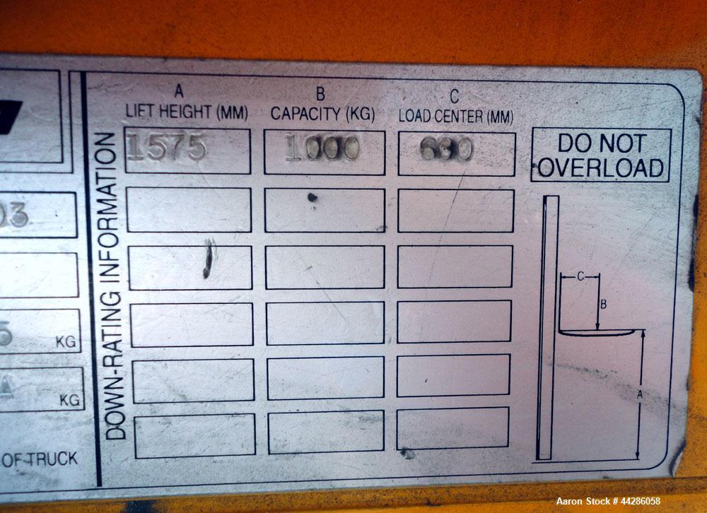 Used Multition MCI Corp Electric Walk Behind Straddle Stacker, 2204 P