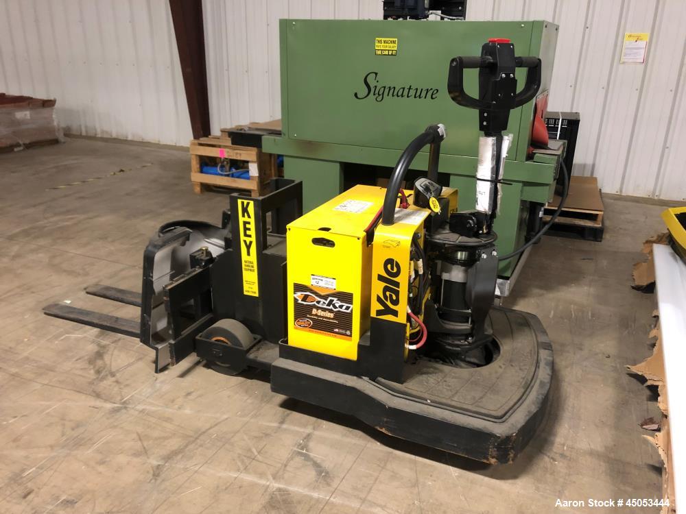 UsedYale Fork Lift Model MPE060LFN24T2748. Walk behind unit with char