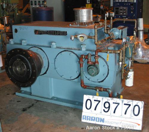 Used Philadelphia Gear Drive, Model 17HP-2. HP rating 1040, input RPM