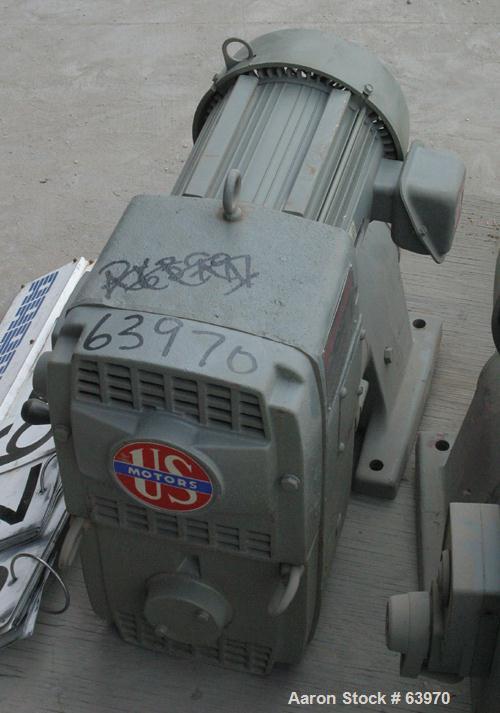 USED: US vari-drive motor, 5 hp, 230/460 1745 rpm, gearbox ratio 9.30
