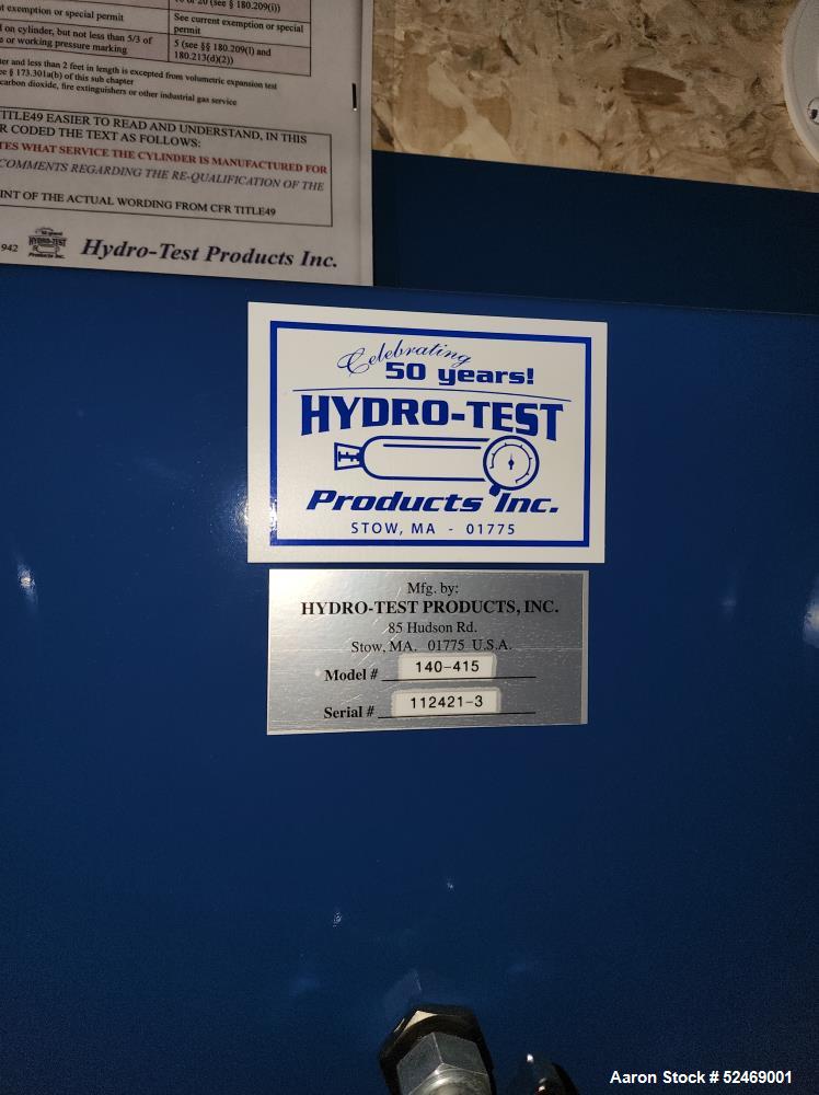 Unused - Hydrostatic Test System with 10" Water Jacket; 7500 psi; inc
