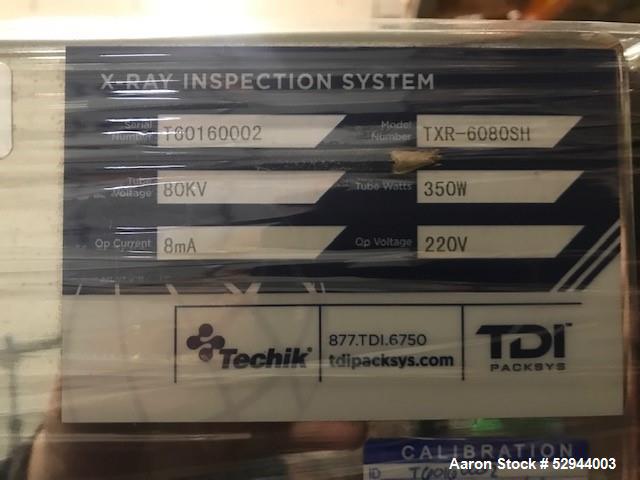 Used Techik TXR Series X-Ray Inspection System, Model TXR-6080SH (mad