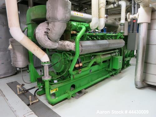 Used Jenbacher 1095 kW Natural Gas Generator Set, Model J320GS C81. S