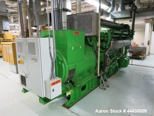 Used Jenbacher 1095 kW Natural Gas Generator Set, Model J320GS C81. S
