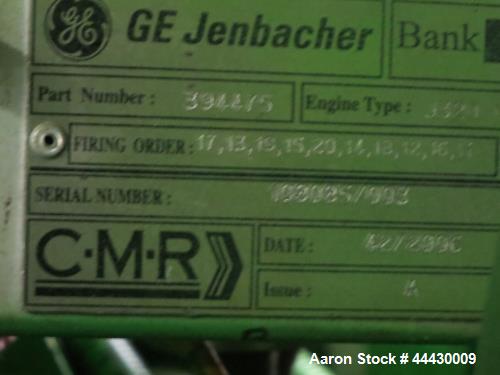 Used Jenbacher 1095 kW Natural Gas Generator Set, Model J320GS C81. S