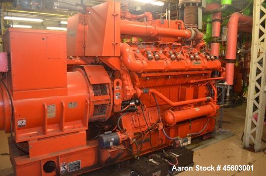 Used Waukesha 3.56 MW Cogen Plant consisting of (4) Waukesha VGF48SID