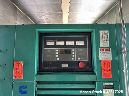 Used Cummins 1250 kW Standby (1100 kW prime) Diesel Generator Set, Mo