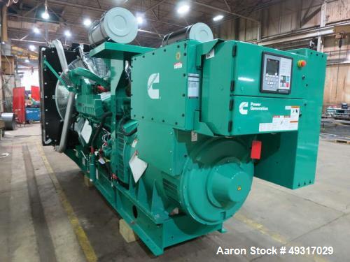 Unused- Cummins 1000 kW Standby (900 kW prime) Diesel Generator Set,