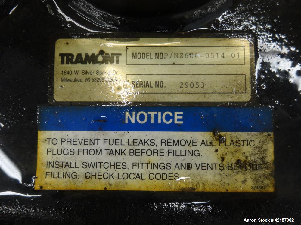 Used- Tramont 250 gallon diesal fuel tank, model