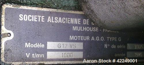 UsedSACM-Wartsila Group Diesel Generator, type G12VS / PA100560. Effe