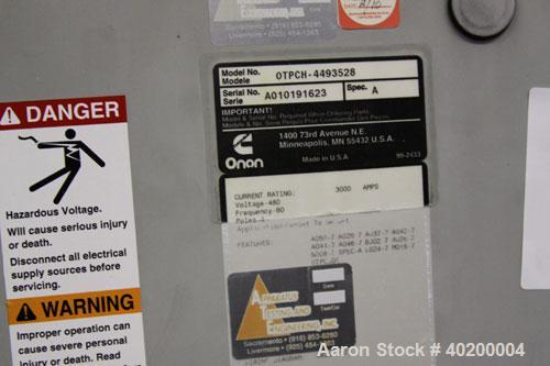 UsedCummins / Onan PowerCommand 3000 Amp ATS / automatic transfer swi