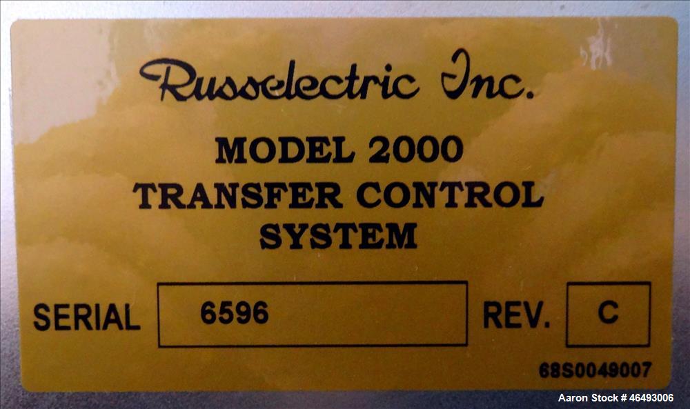 Used Russelectric Dual Operator Automatic Transfer Switch, Model RTBD