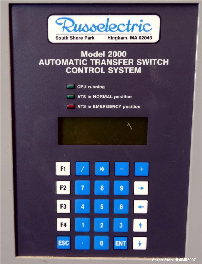 Used Russelectric Dual Operator Automatic Transfer Switch, Model RTBD