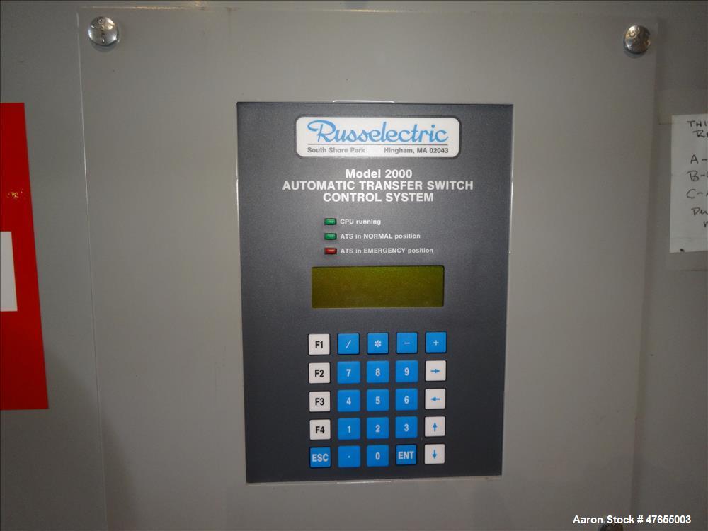 Used Russelectric Dual Operator Automatic Transfer Switch, Model RTBD