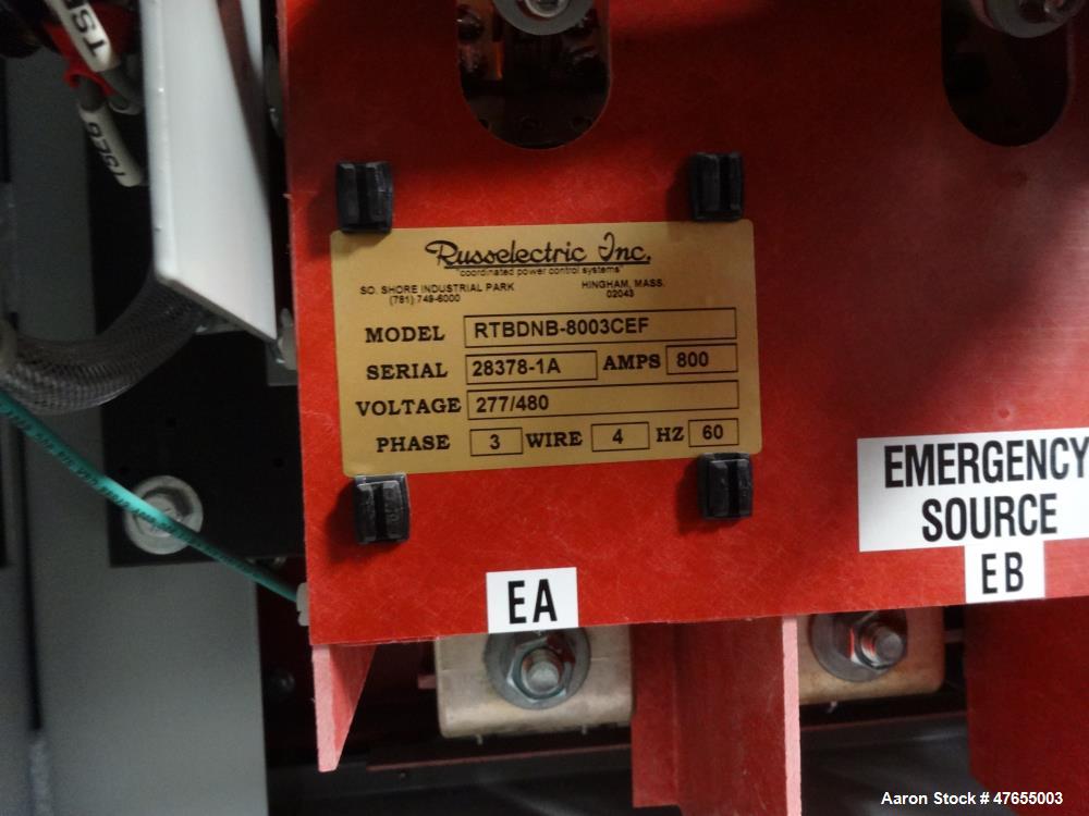 Used Russelectric Dual Operator Automatic Transfer Switch, Model RTBD
