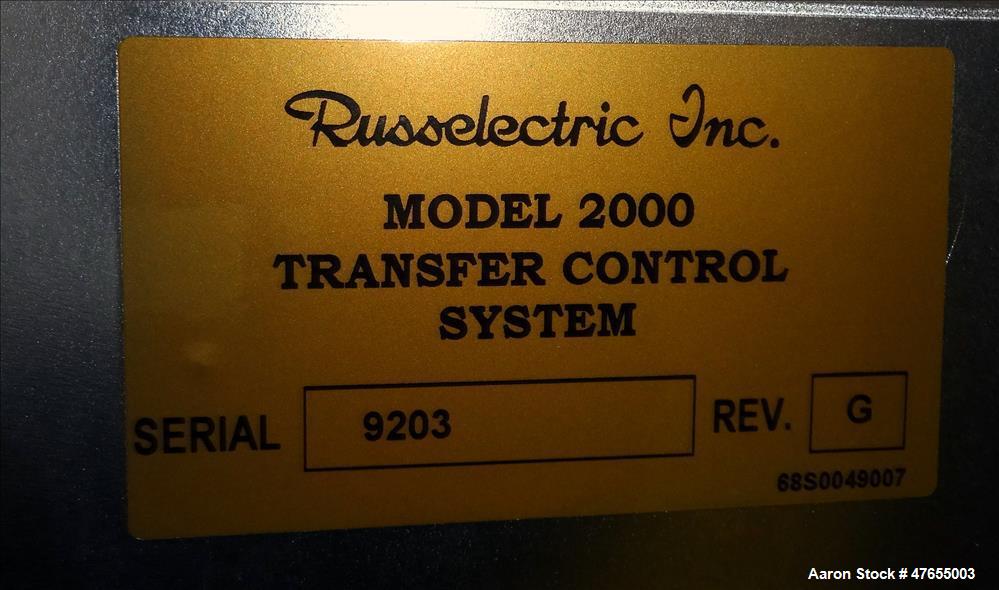 Used Russelectric Dual Operator Automatic Transfer Switch, Model RTBD