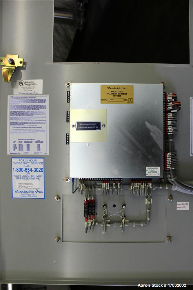 Used Russelectric Dual Operator Automatic Transfer Switch, Model RTBD