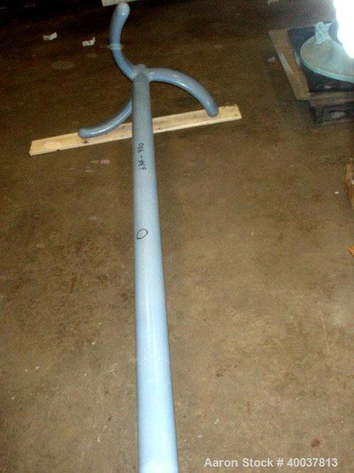 Used 500 Gallon DTW Glass Lined 3-Blade Retreat Curve Agitator. 97" l