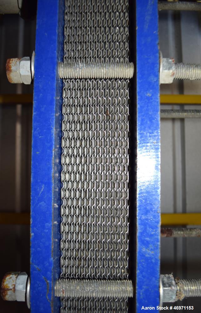 Used Mueller Plate Heat Exchanger, 32.2 Square Feet, Model AT10 C-20.