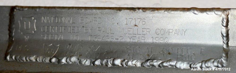 Used- Paul Mueller Company Heat Transfer Plates.