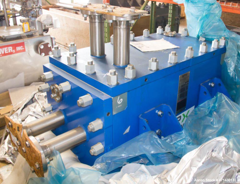 Unused - 414 Sq Ft SPX APV Cooler Lube Oil Heat Exchanger; Maximum Al