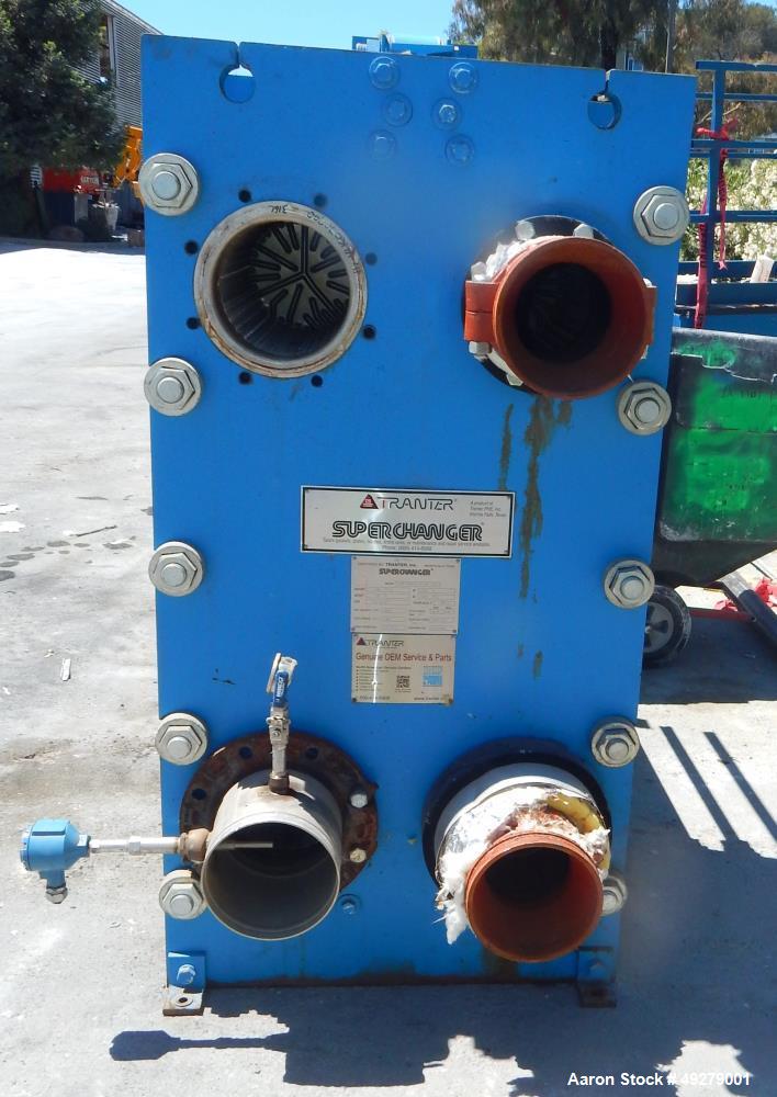 Used Tranter Superchanger Plate Heat Exchanger. Approximate 605.49 sq