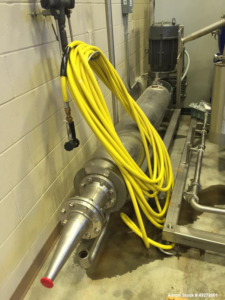 Used Chemetron Scraped Surface Heat Exchanger. Approximately 9 square