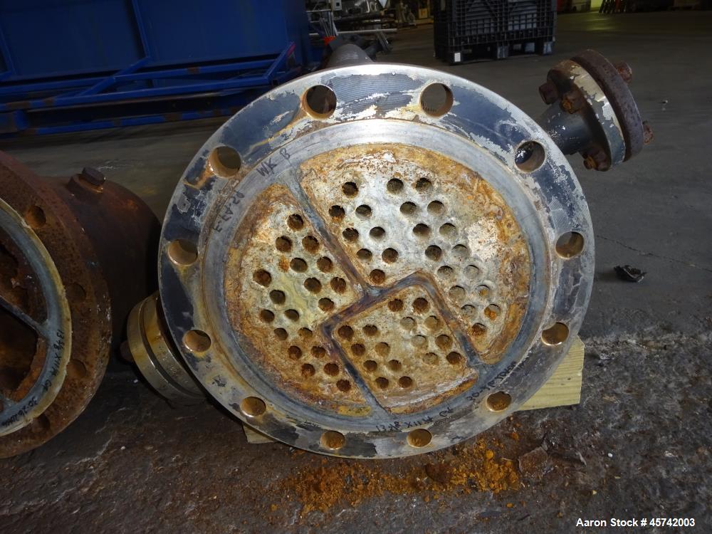 Used Excell Multiple Pass Shell & Tube Heat Exchanger. Approximately