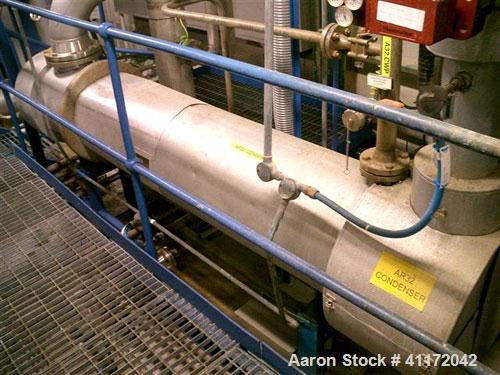 Used Graham Hart Shell and Tube Heat Exchanger, approximately 149 squ