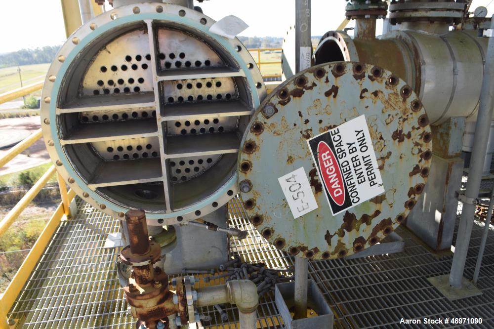 Used Yula 14 Pass Shell & Tube Heat Exchanger, Approximately 660 Squa