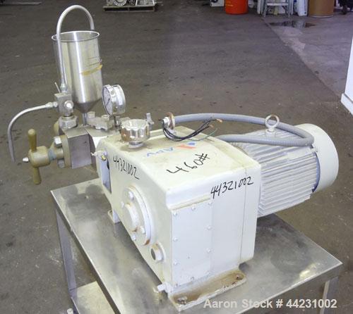 Used APV Gaulin Homogenizer, Model 15MR-8TBA, 316 Stainless Steel. Ca