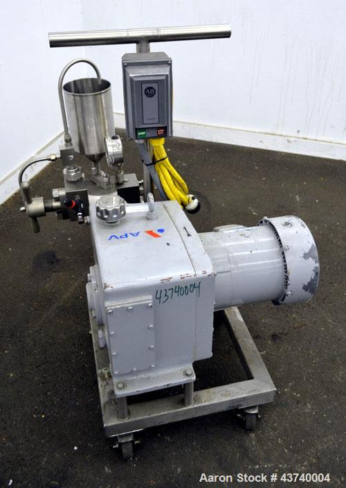 Used APV Gaulin Laboratory Homogenizer, Model 15MR-8TA, 316 Stainless