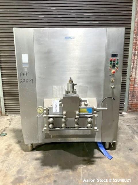 Used Rannie Homogenizer, Model BT, Type 40.120H. Capacity 1056.688 gp