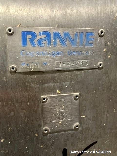 Used Rannie Homogenizer, Model BT, Type 40.120H. Capacity 1056.688 gp