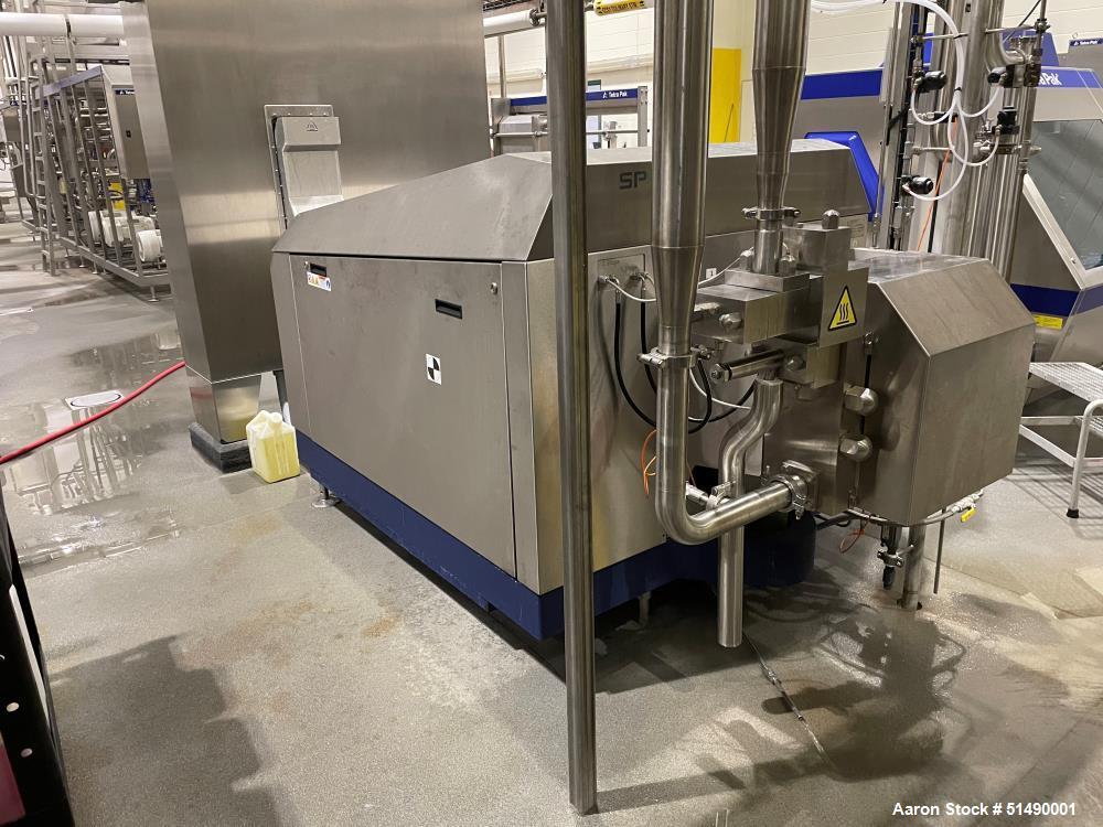 Used SPX APV Homogenizer, Model G110T-70BX. Rated 3,168 GPH / 12,000