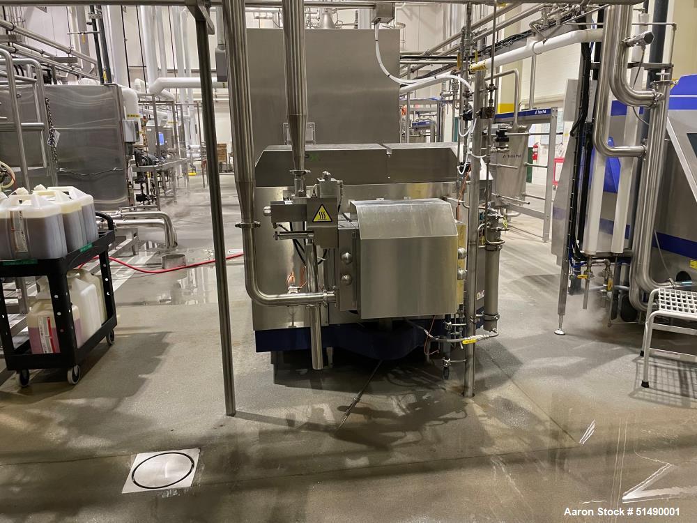 Used SPX APV Homogenizer, Model G110T-70BX. Rated 3,168 GPH / 12,000